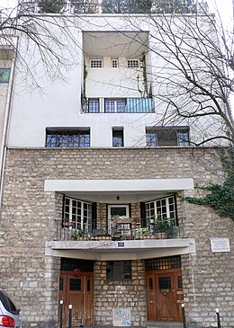 Maison de Tzara, poète Dada, esthétique dépouillé — VPBY